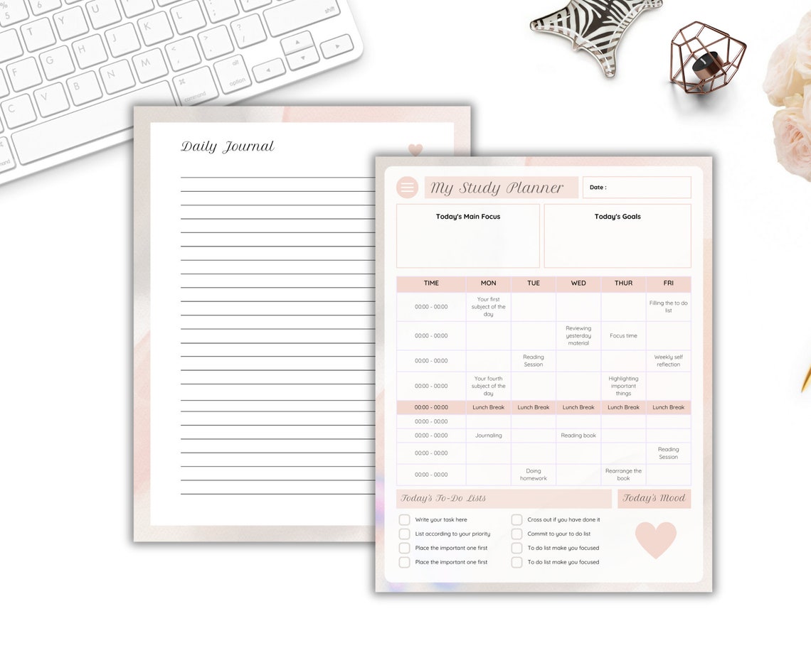 2024 Study Planner, Printable College Planner, Study Planner, School ...