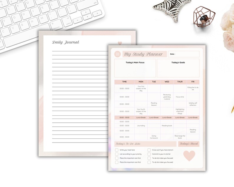 2024 Study Planner, Printable College Planner, Study Planner, School Planner, High School ...