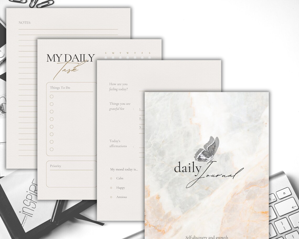 Printable Daily Prompts Journal, Daily Journal, Journaling Prompts ...