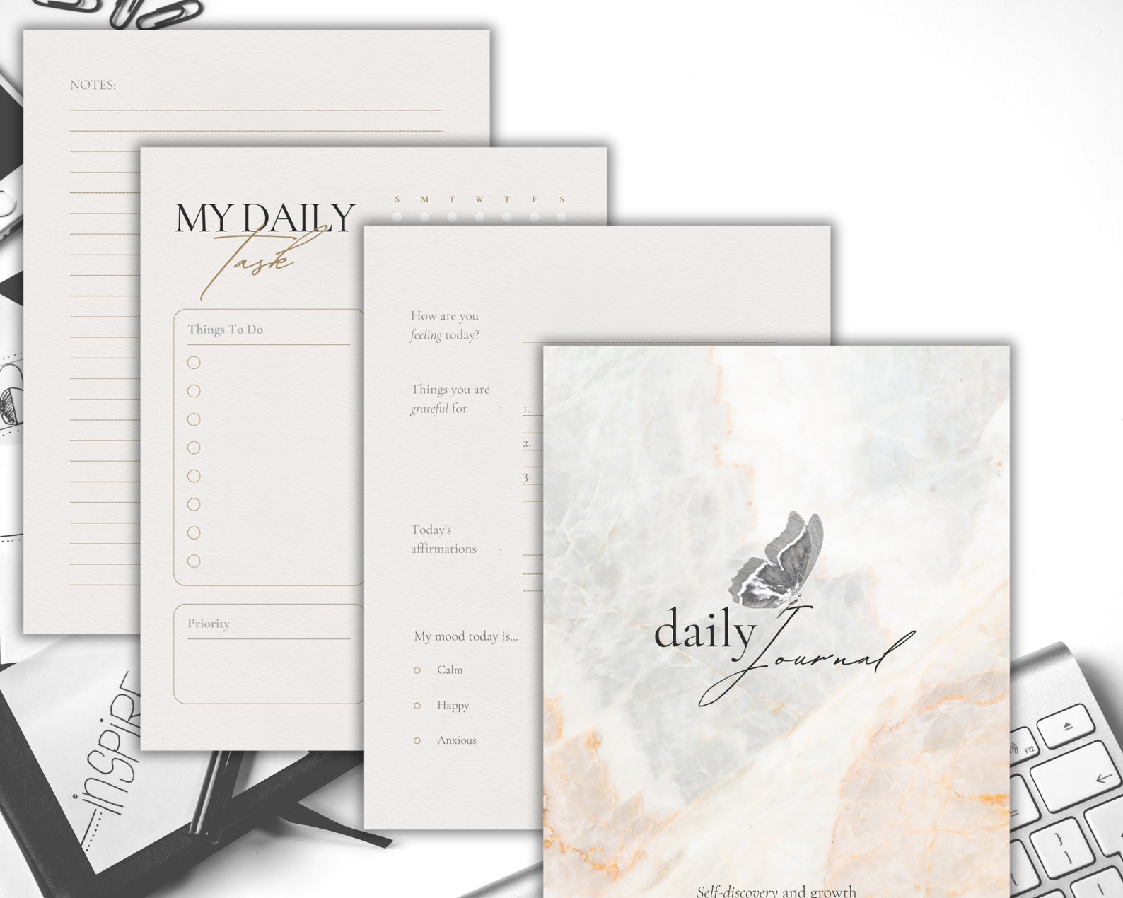 Printable Daily Prompts Journal, Daily Journal, Journaling Prompts ...