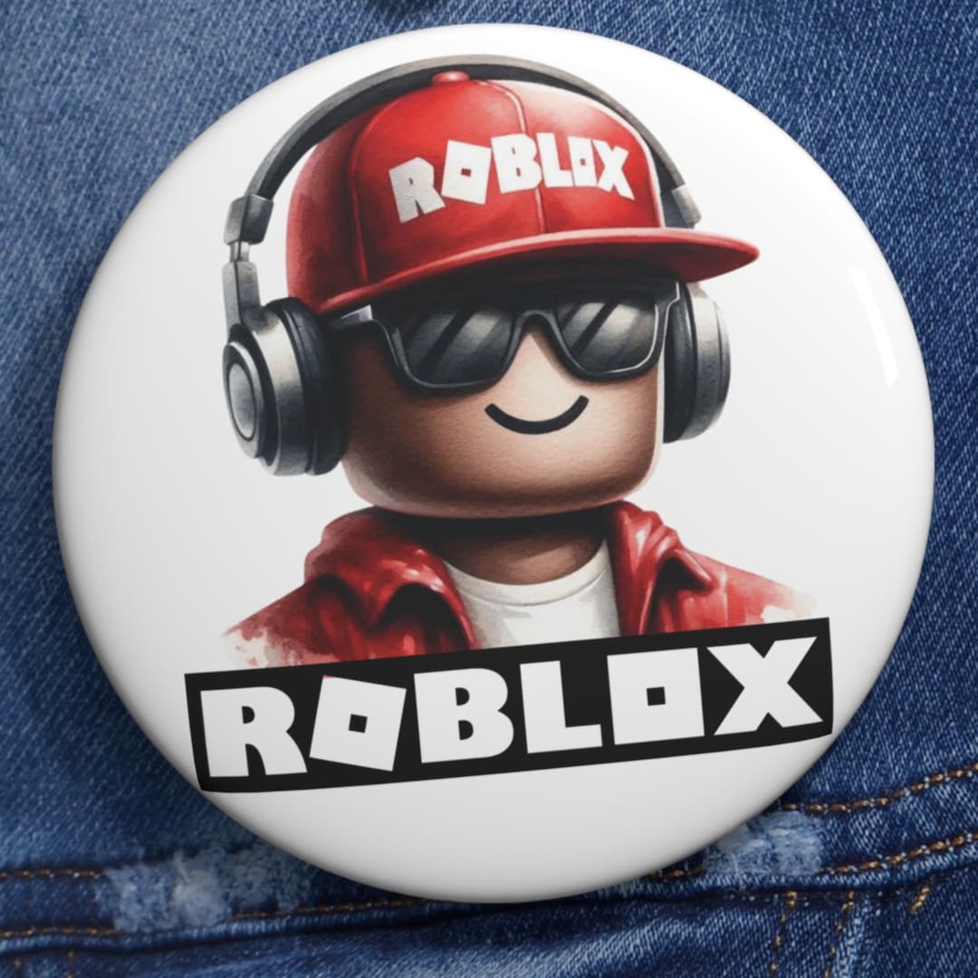 Roblox Button Pin, Roblox Character Pin, Roblox Birthday Gift, Kids ...