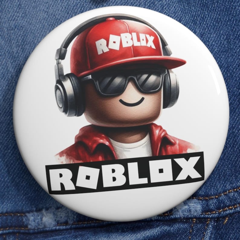 Roblox Button Pin, Roblox Character Pin, Roblox Birthday Gift, Kids ...