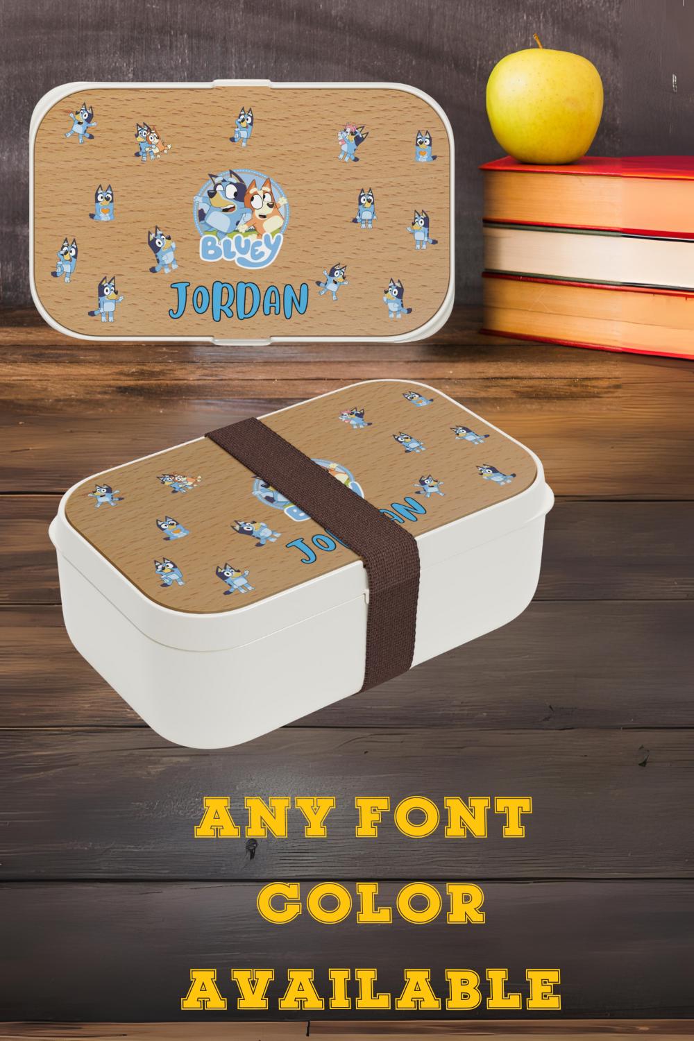 Custom Bluey Bento Lunch Box, Kids Lunchbox, Bluey, Bluey Birthday Gift ...