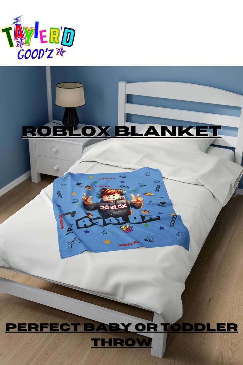 Gamer Roblox Blanket, Roblox Birthday Gift, Roblox, Gift for Boy ...