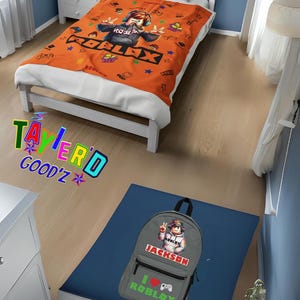 Gamer Roblox Blanket, Roblox Birthday Gift, Roblox, Gift for Boy ...
