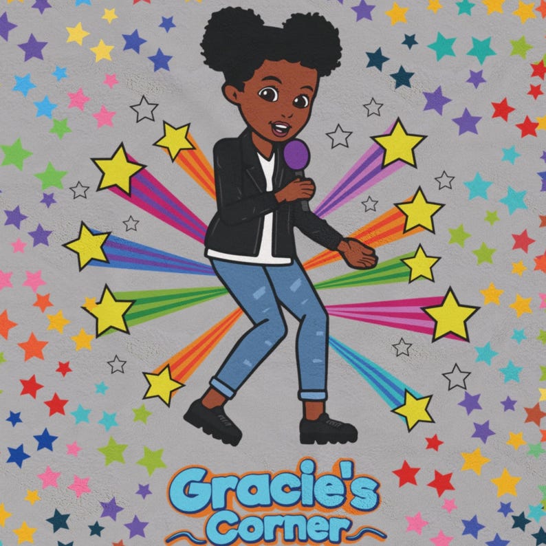 Gracie's Corner Super Starry Stars Blanket, Kids Bedding, Free Shipping ...