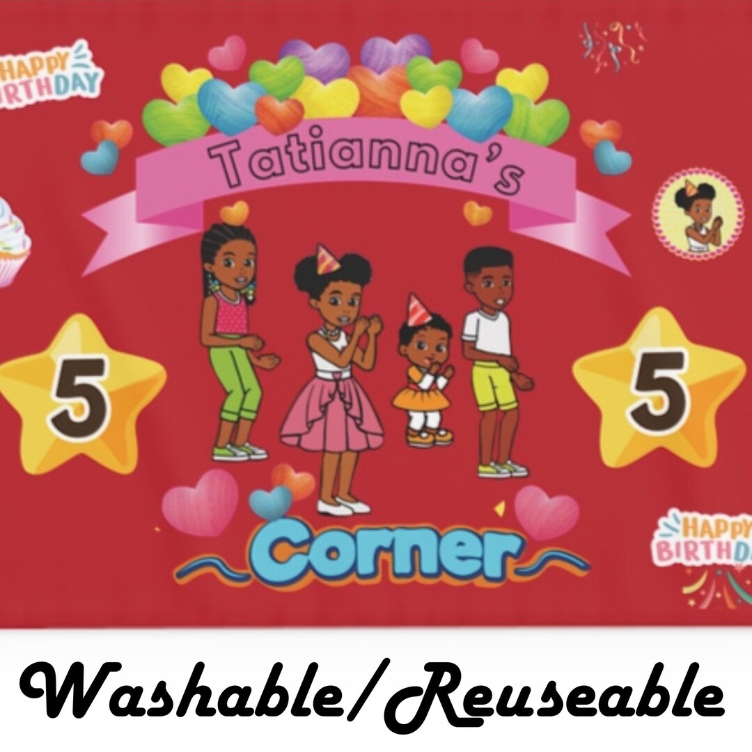 Gracie's Corner, Gracie's Corner Table Cloth, Kid Birthday Party ...