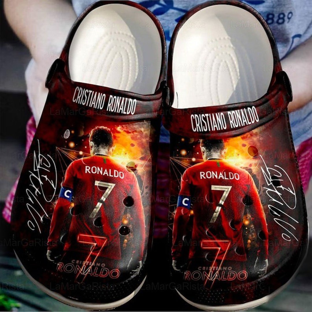 Cristiano Ronaldo Football Soccer Sport Shoes, Cristiano Ronaldo Clogs ...
