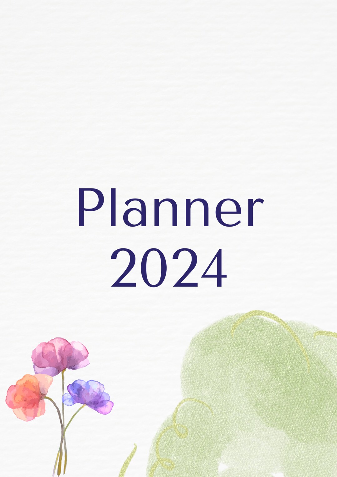 2024 Yearly, Monthly, Daily and Diet Planner - Etsy
