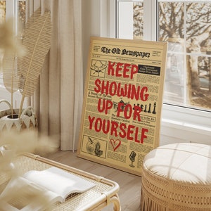 Custom Print Trendy Newspaper Poster | Custom Quote Wall Art | Home ...