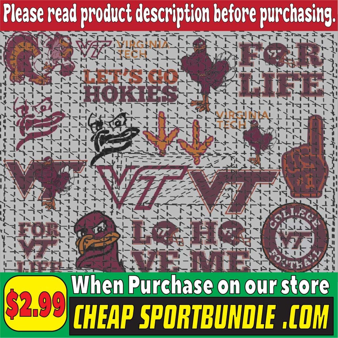 Virginia Tech Hokies Svg, N C A A SVG, Football Team Logo Svg, Football ...