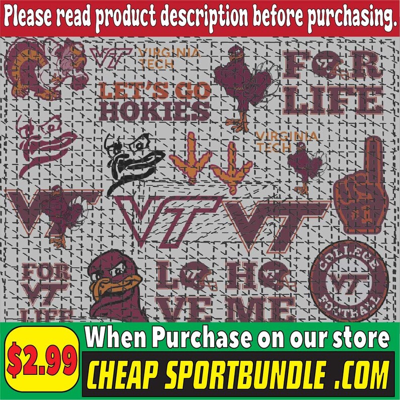 Virginia Tech Hokies Svg, N C A A SVG, Football Team Logo Svg, Football ...