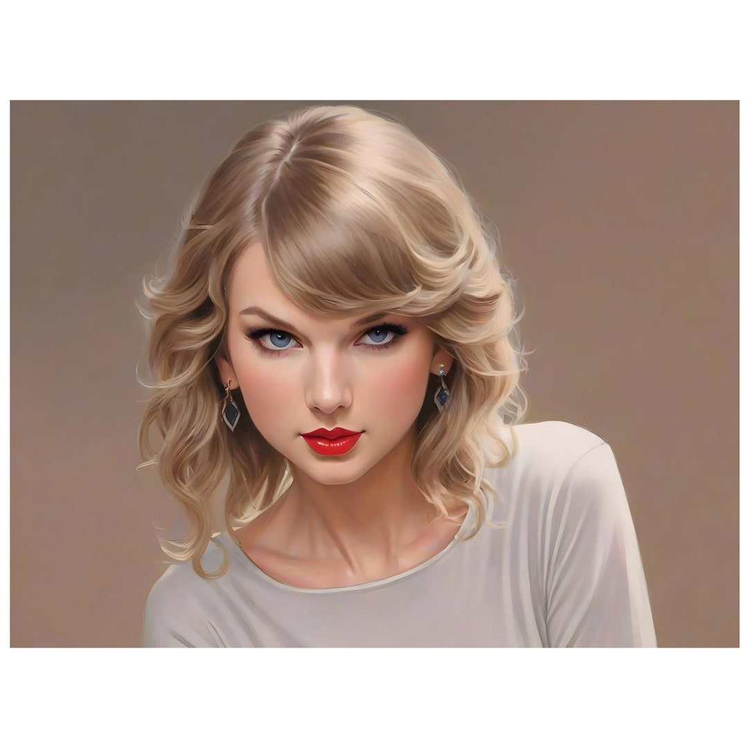 Taylor Swift Illustration Digital Art Downloadable Art - Etsy