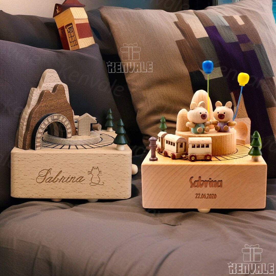 Custom Heirloom Music Box, Personalized Musical Box, Christmas Music ...