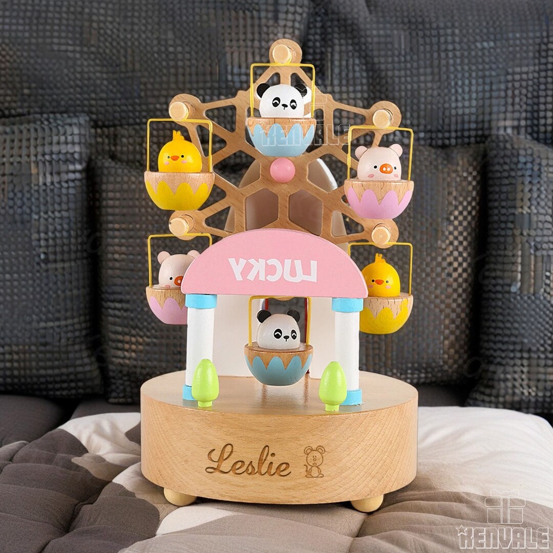 Engraved Name Music Box, Personalized Musical Box, Christmas Music Box ...