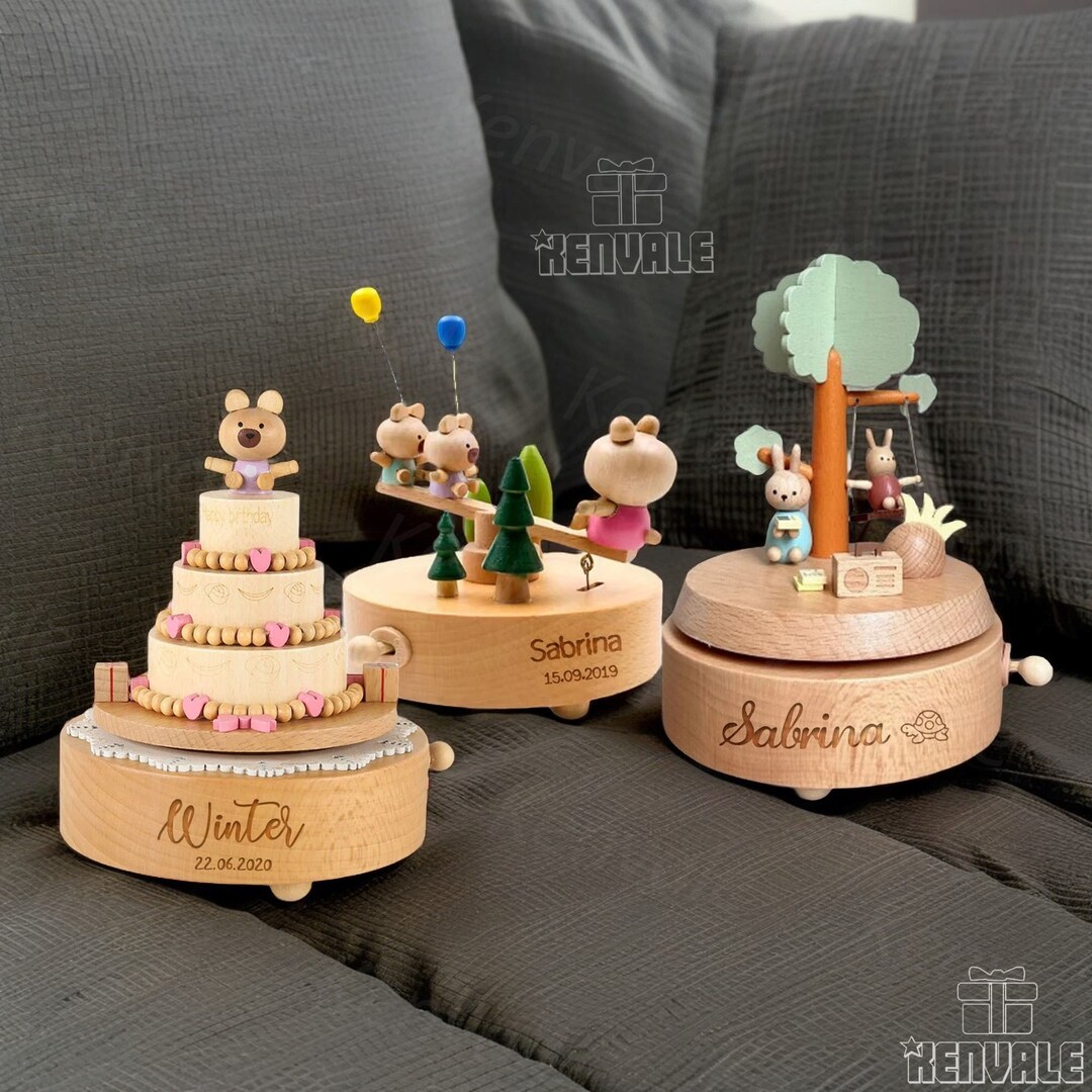 Custom Heirloom Music Box, Personalized Musical Box, Christmas Music ...