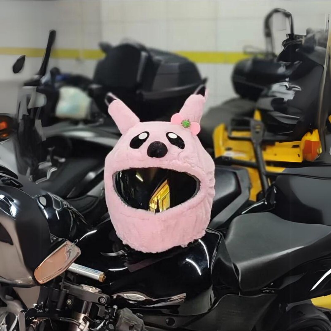 Pikashe Plush Helmet Cover Plush Helmet Covers Helmet Cover helmet ...