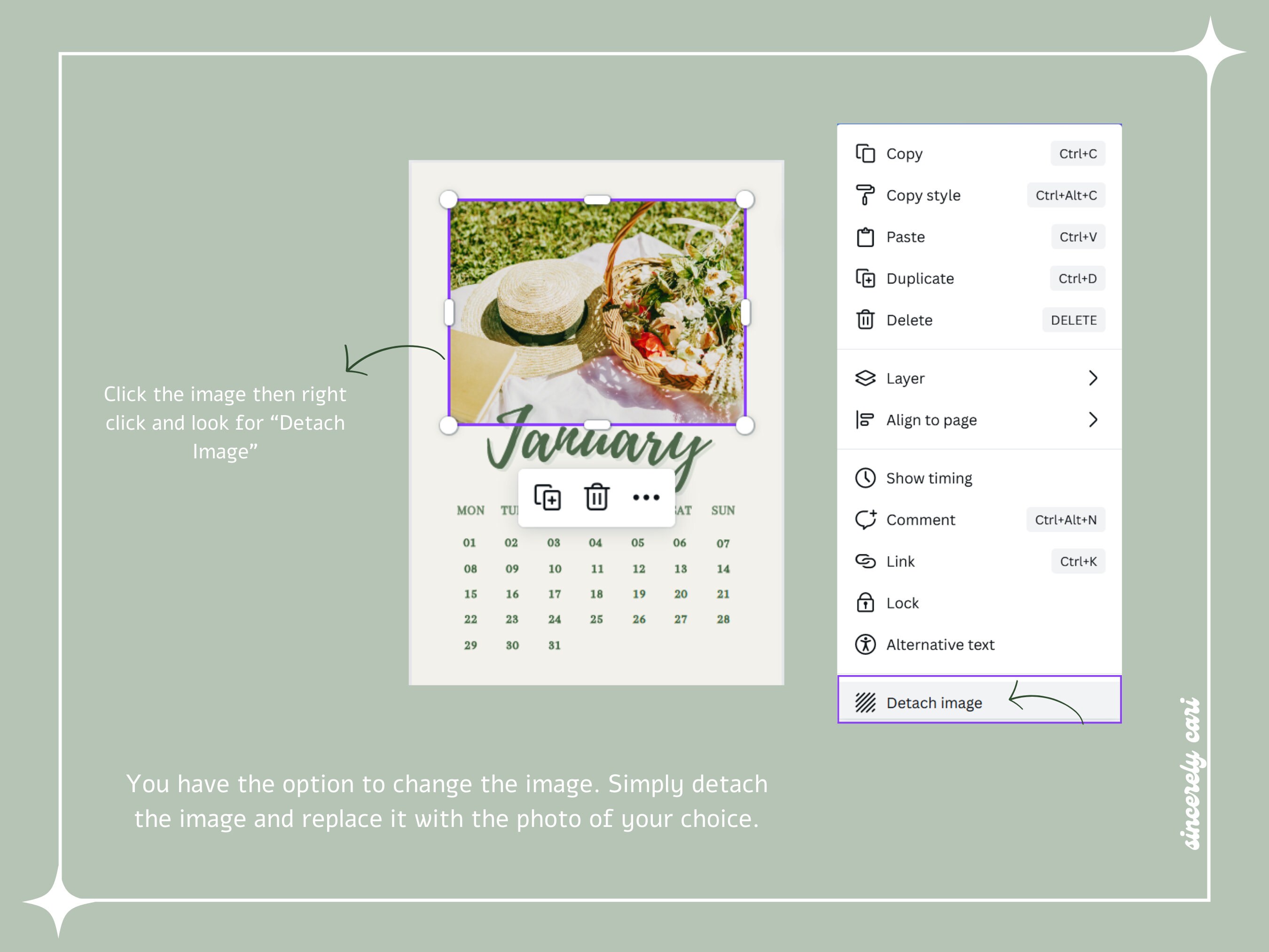 2024 Photo Calendar Template Printable & Editable Calendar 2024 12 ...