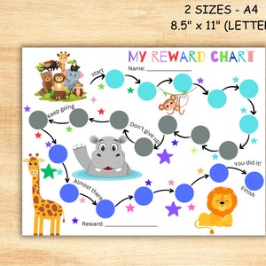 Reward Chart, Toddler Reward Chart, Reward Chart Printable, Kids ...