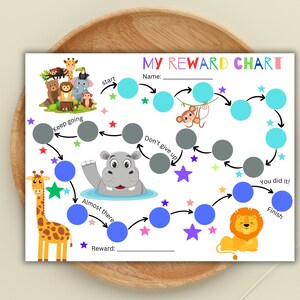 Reward Chart, Toddler Reward Chart, Reward Chart Printable, Kids ...