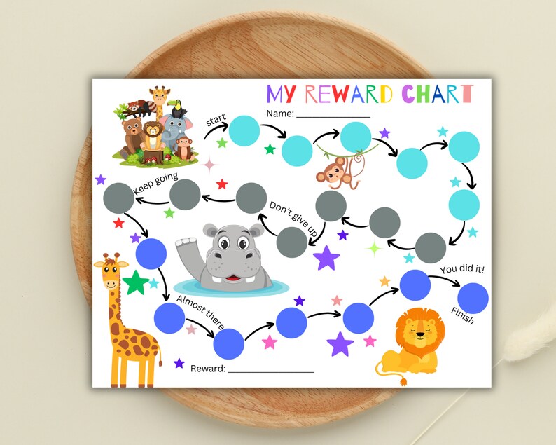 Reward Chart, Toddler Reward Chart, Reward Chart Printable, Kids ...