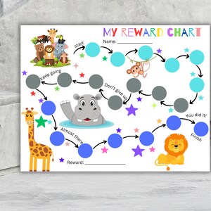 Reward Chart, Toddler Reward Chart, Reward Chart Printable, Kids ...