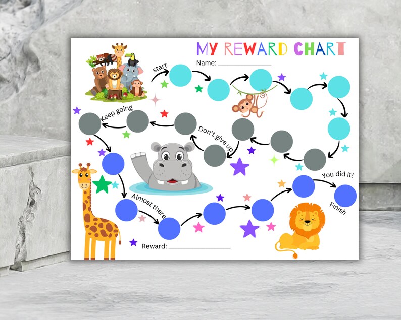 Reward Chart, Toddler Reward Chart, Reward Chart Printable, Kids ...