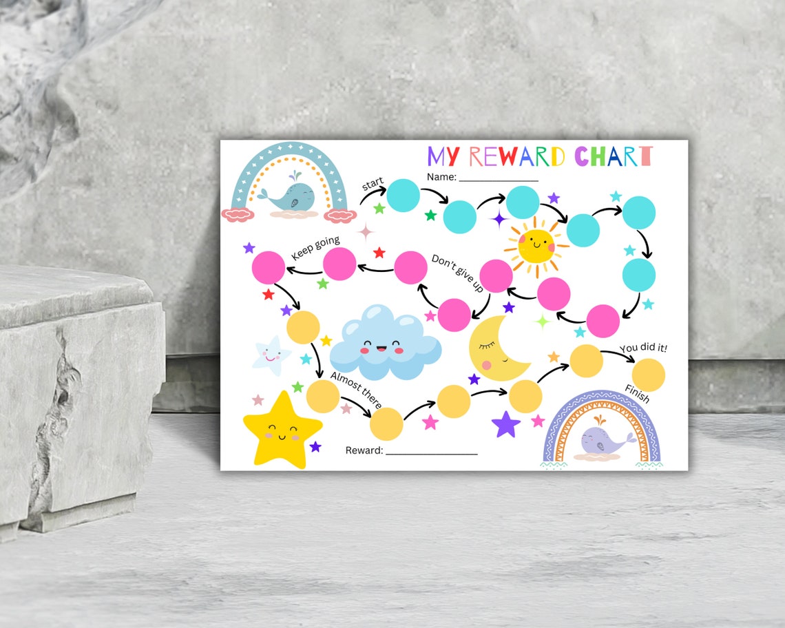 Reward Chart, Toddler Reward Chart, Reward Chart Printable, Kids ...