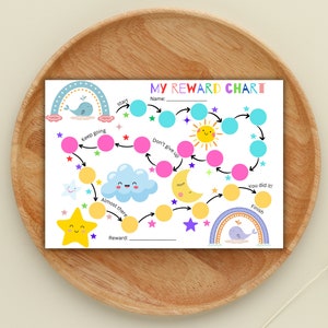 Reward Chart, Toddler Reward Chart, Reward Chart Printable, Kids ...