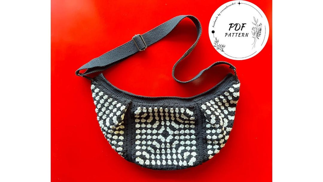 Crochet Granny Square Bag Pattern: Bohemian Waist Bag (digital PDF) - Etsy