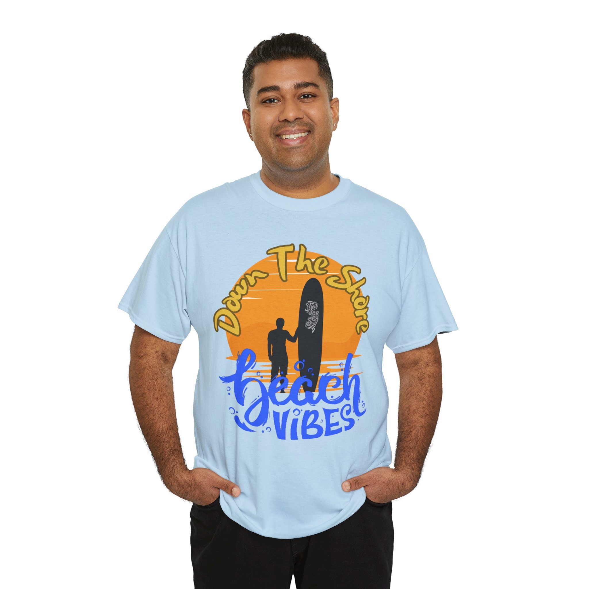Beach Vibes T-shirt, Down the Shore Surfing Tee, Summer Casual Wear ...