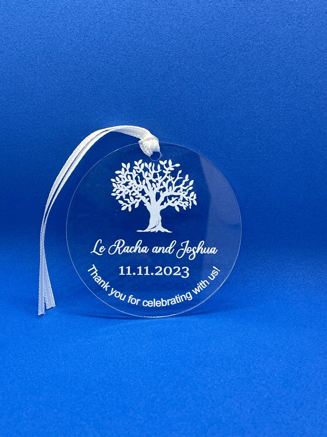 Bulk Wedding Ornaments, Ornaments for Guests, Personalized Ornament ...