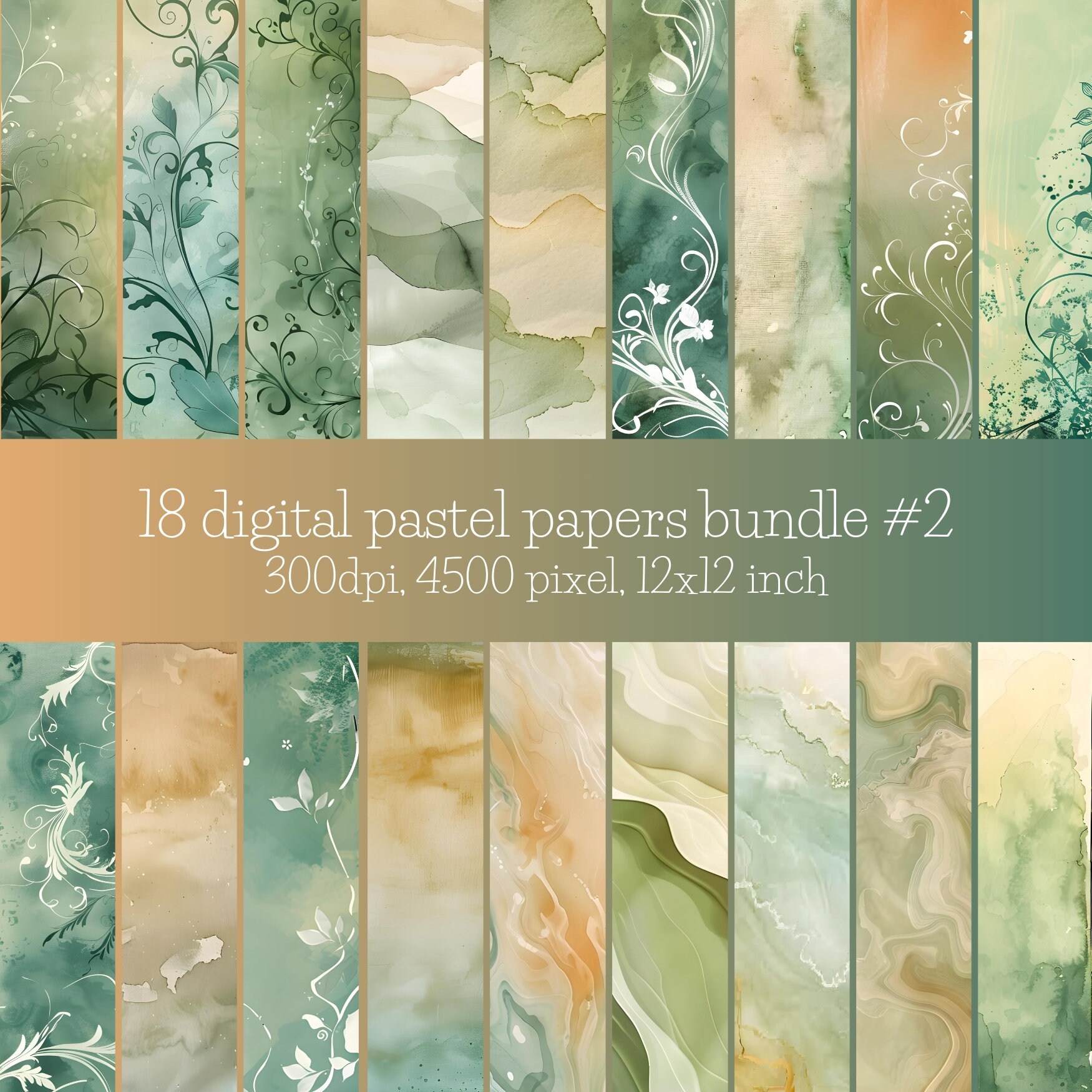 Digital Paper Printable Sheets, Vintage Stationery for Commercial Use ...