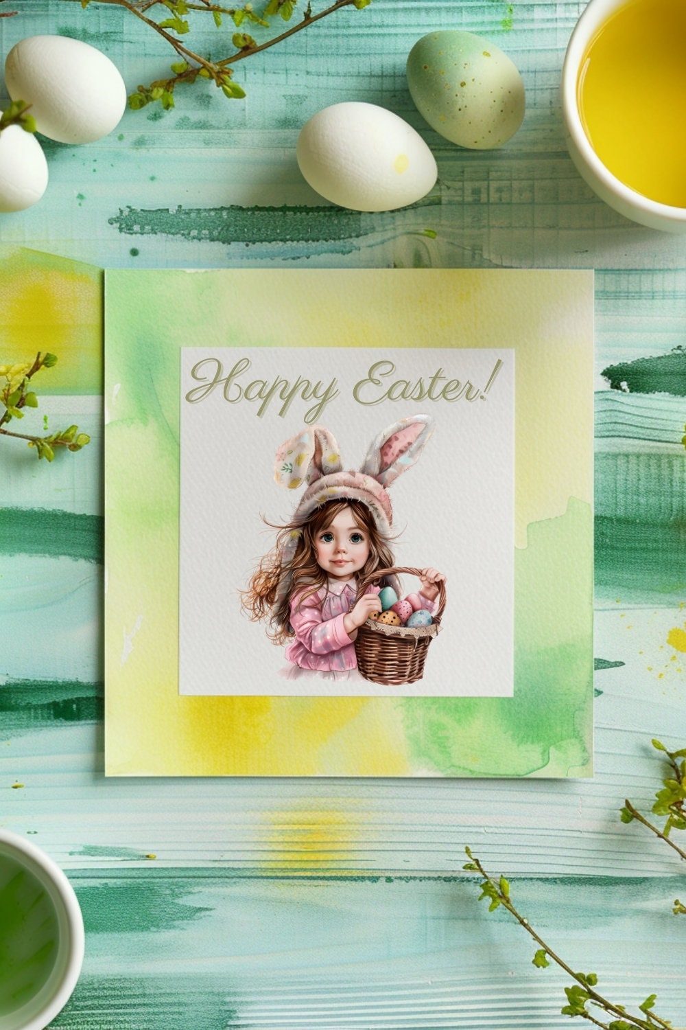 Cute Easter Boho Images, Digital Scrapbooking Bundle, Spring Print and ...