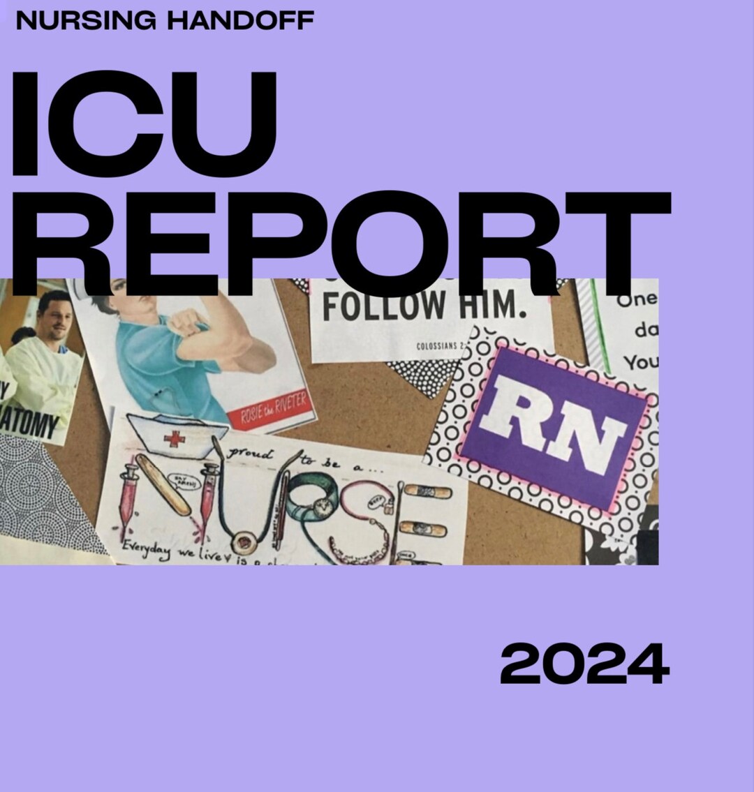 ICU Report for the Prepared Nurse - Etsy