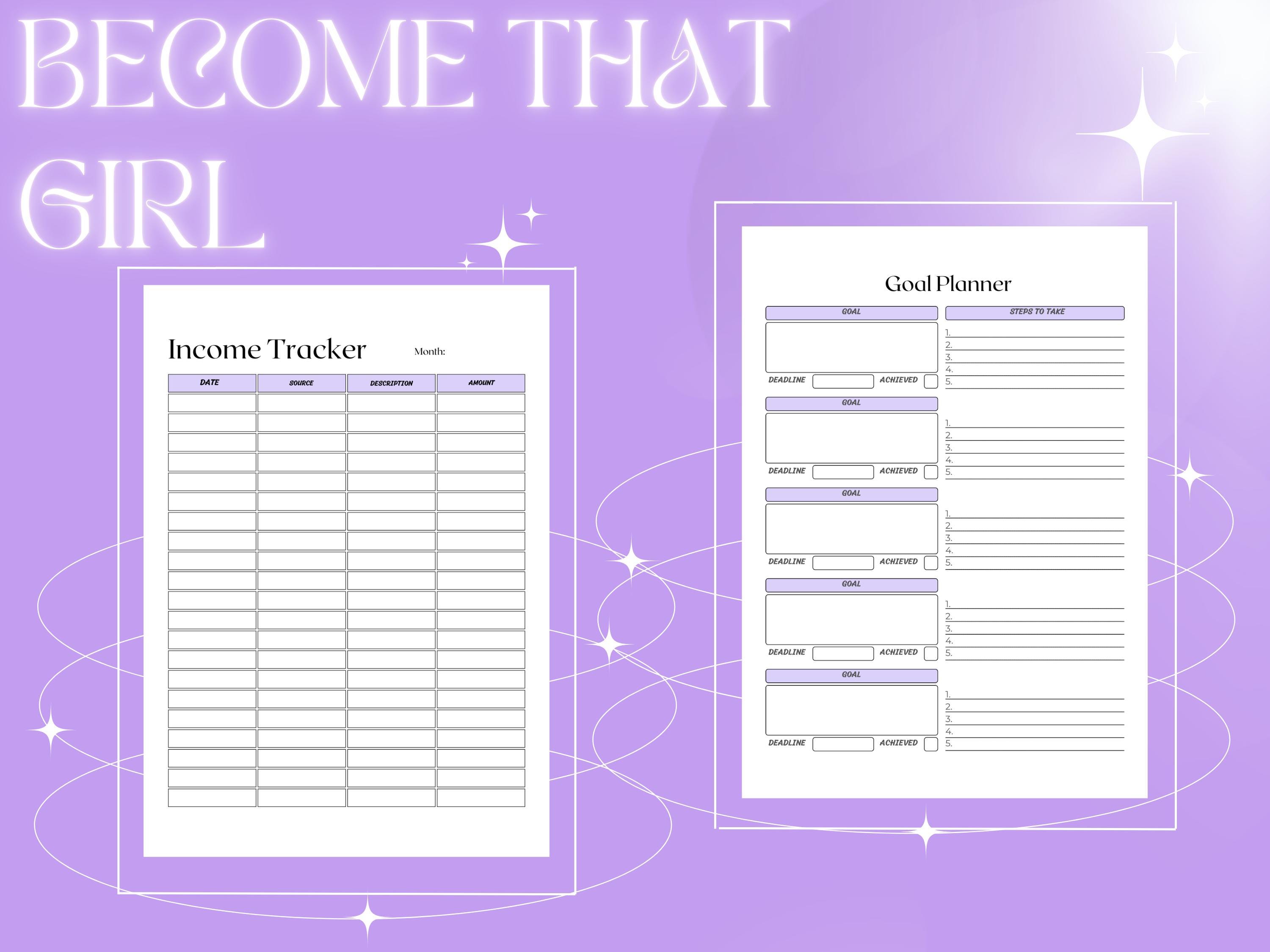 That Girl Planner, Template, Canva Template, Digital Download, That ...