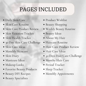 Ultimate Beauty & Skincare Digital Planner, Editable Canva Template ...