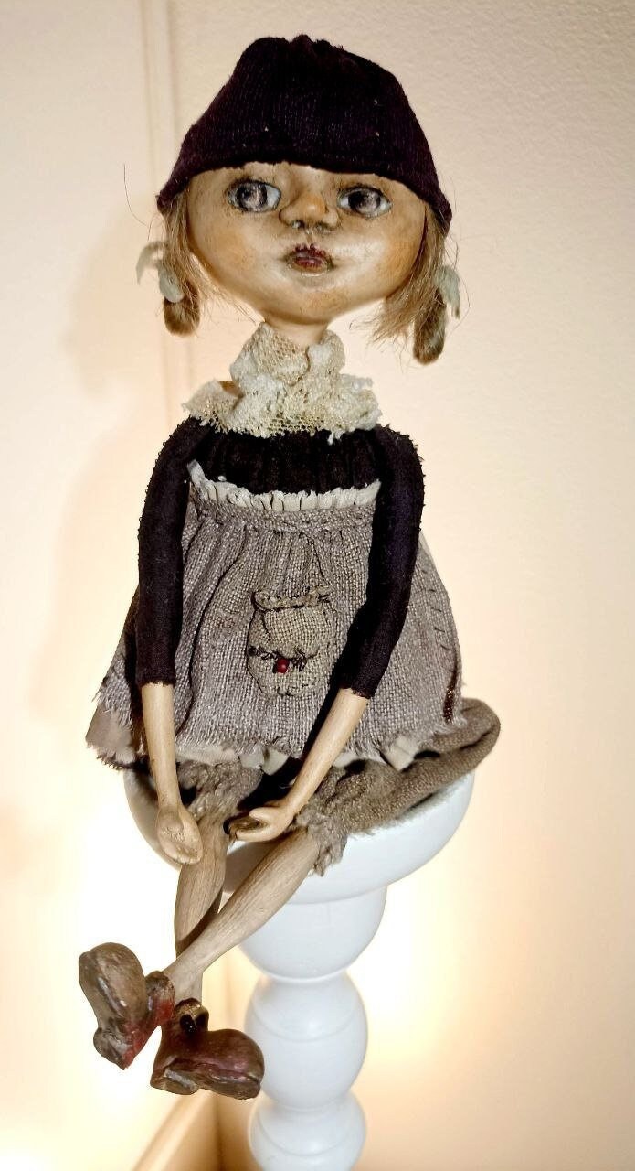 Handmade Vintage-style Doll, Interior Doll, Retro-style Doll. - Etsy