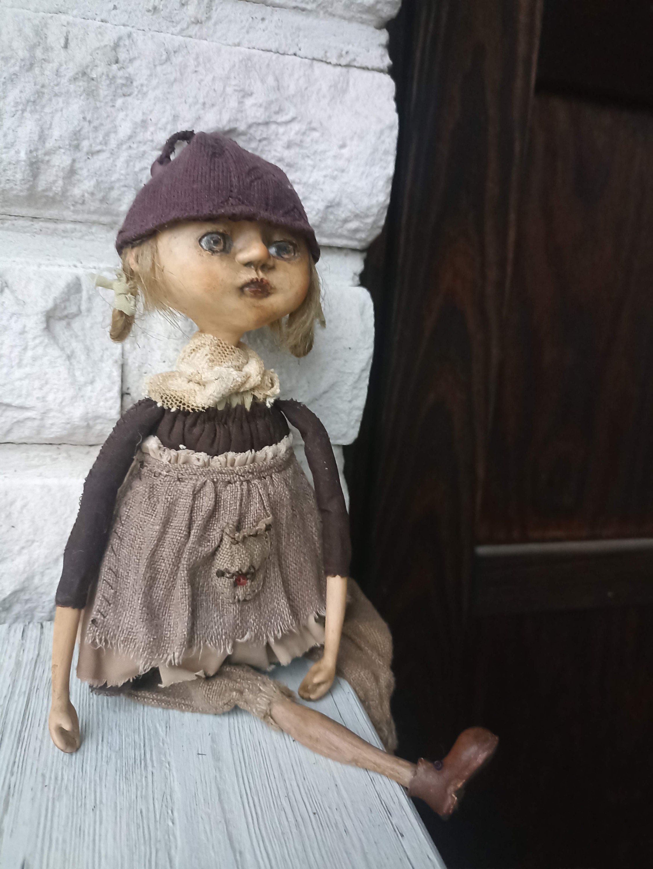 Handmade Vintage-style Doll, Interior Doll, Retro-style Doll. - Etsy