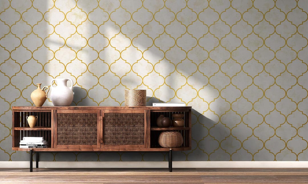 Moroccan Wallpaper, Vintage Home Decor | Home Renovation | Wall Art ...