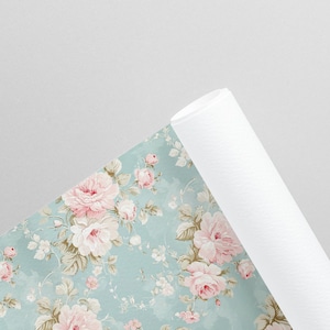 Victorian Rose Wallpaper, Pastel Floral Wall Mural | Home Renovation ...
