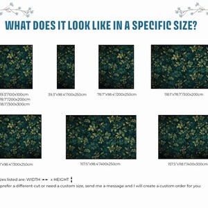 Green Floral Wallpaper, Plant Wall Mural | Home Renovation | Wall Art ...