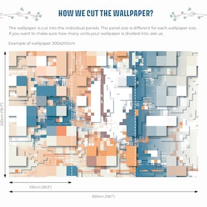 Abstract Wallpaper, Geometric Pattern Wall Mural | Wall Decor | Home ...