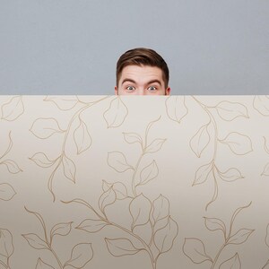 Botanical Leaf Wallpaper, Wall Mural | Home Renovation | Wall Art ...