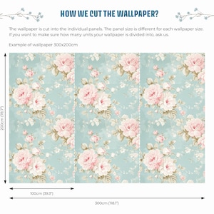 Victorian Rose Wallpaper, Pastel Floral Wall Mural | Home Renovation ...