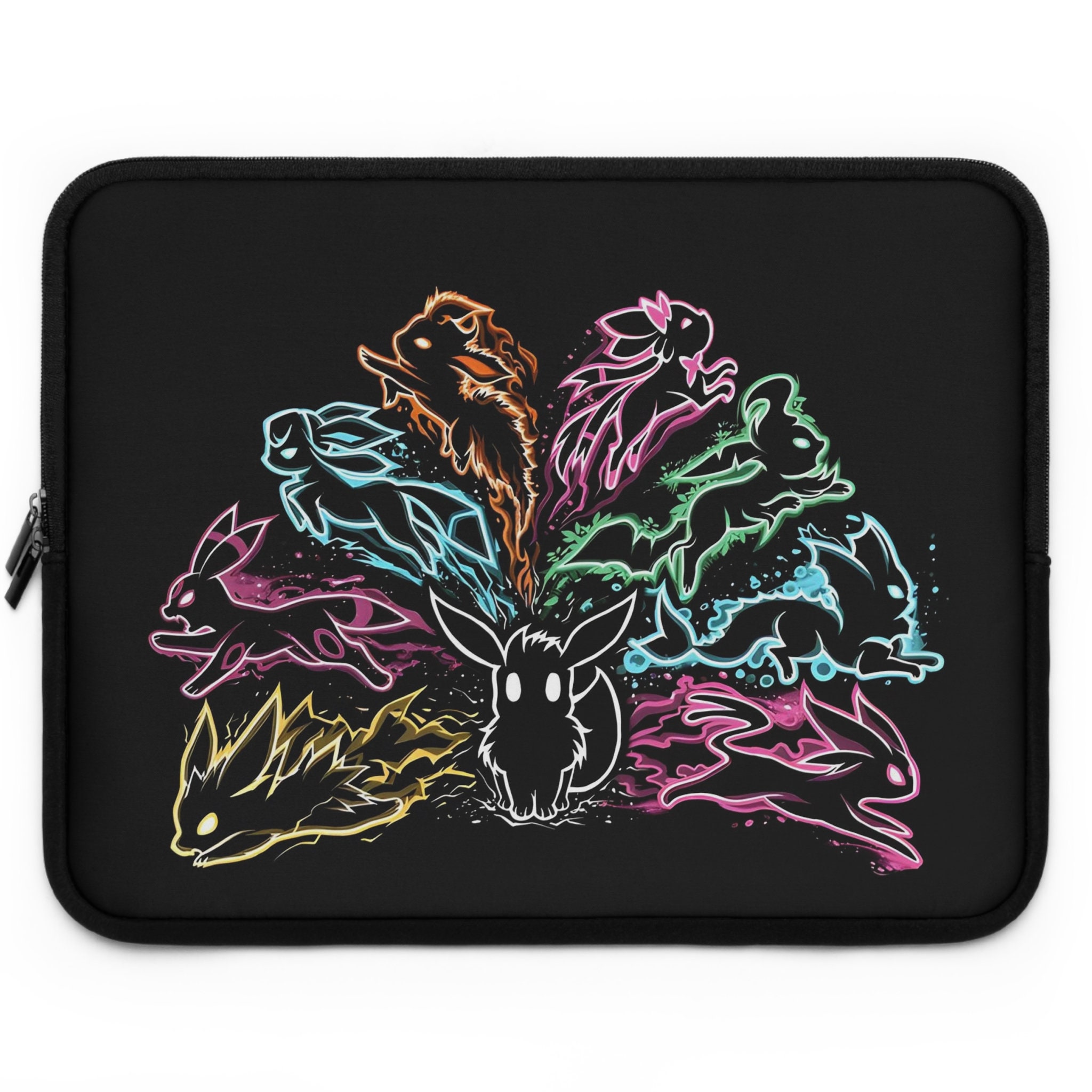 Neon Eevee Eeveelutions Tech Sleeve - Laptop/ipad/tablet - 5 Sizes ...