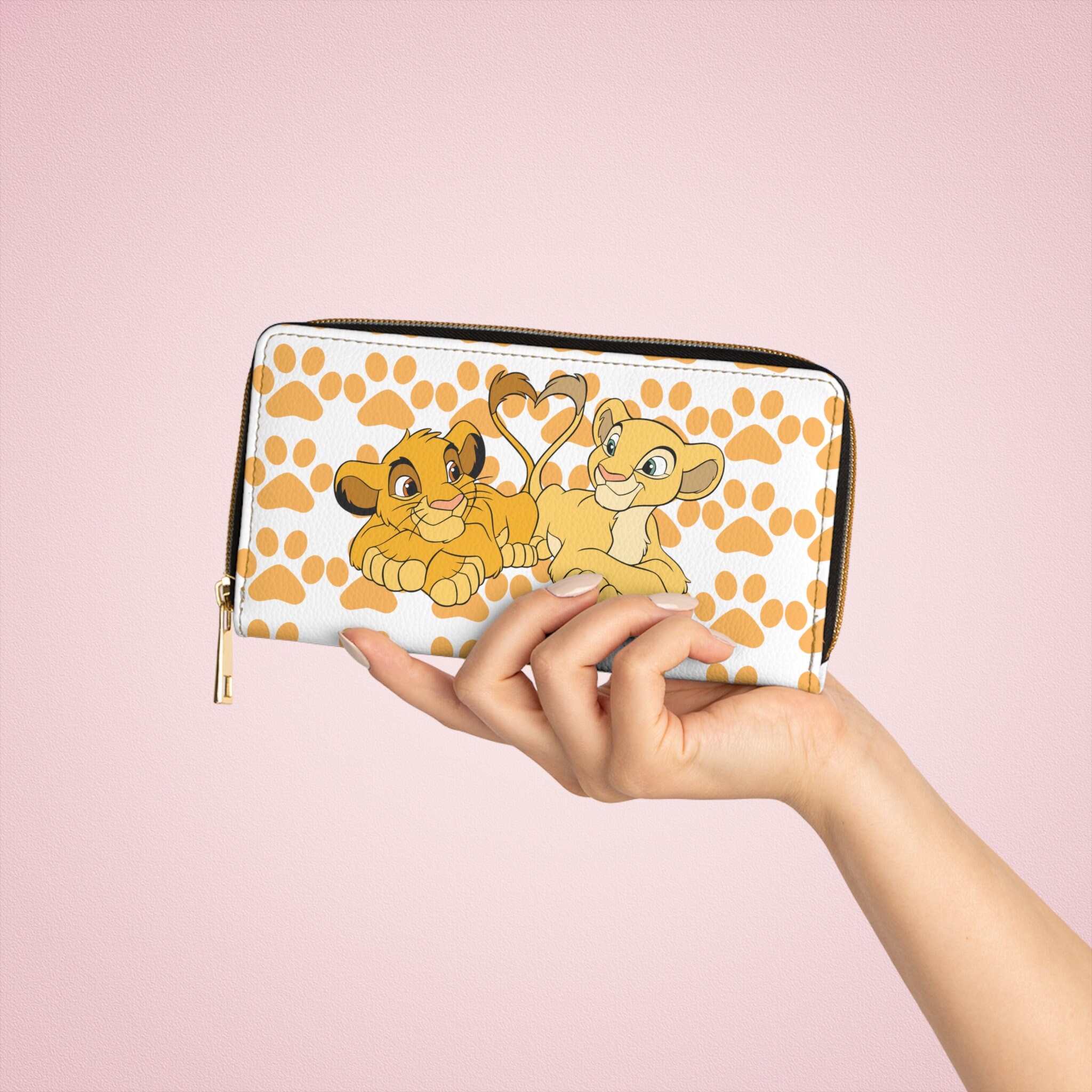 Lion King Paw Print Simba Nala Cute Zipper Wallet - Etsy