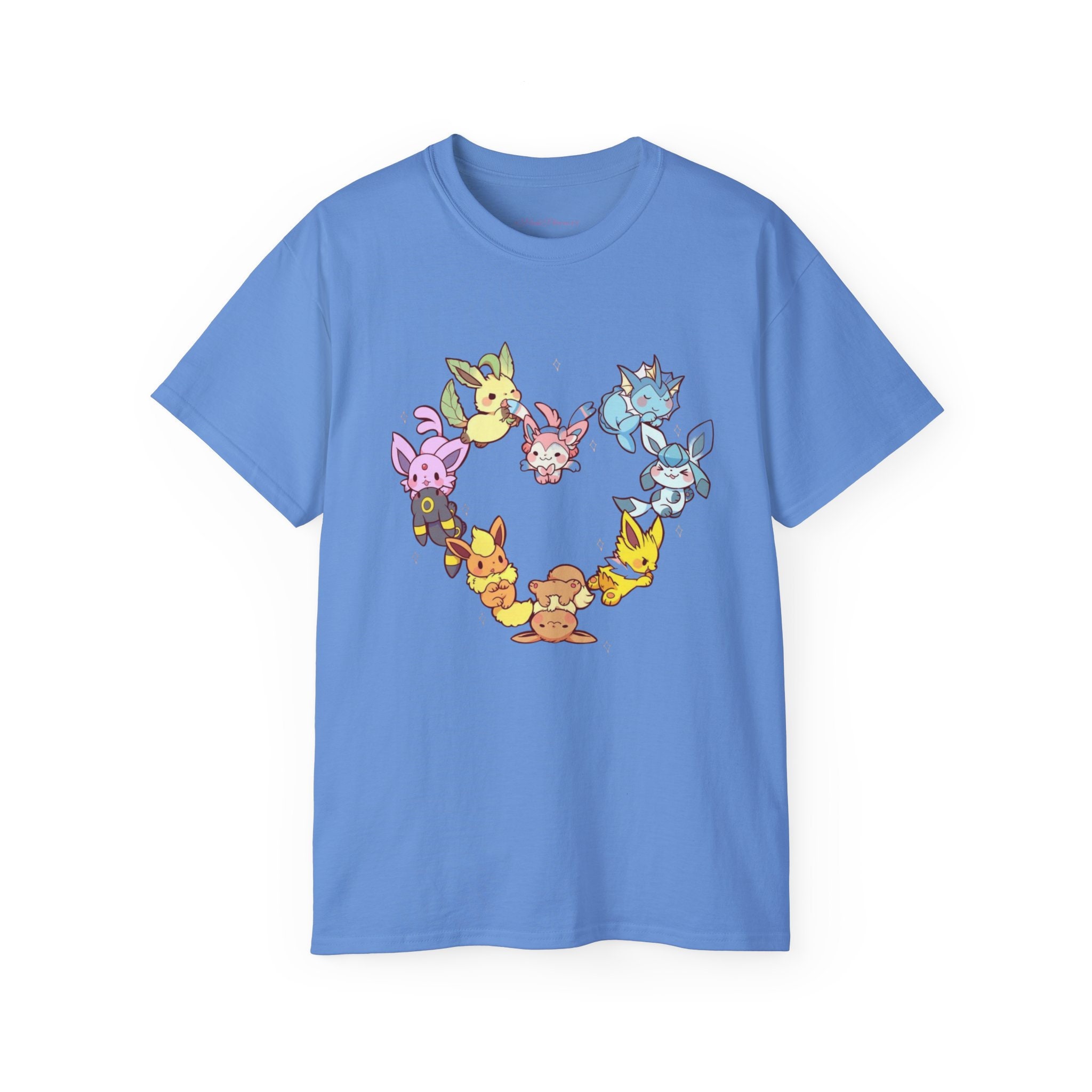 Eevee Eeveelutions Heart Shape Unisex Ultra Cotton Tee Gifts for Her ...