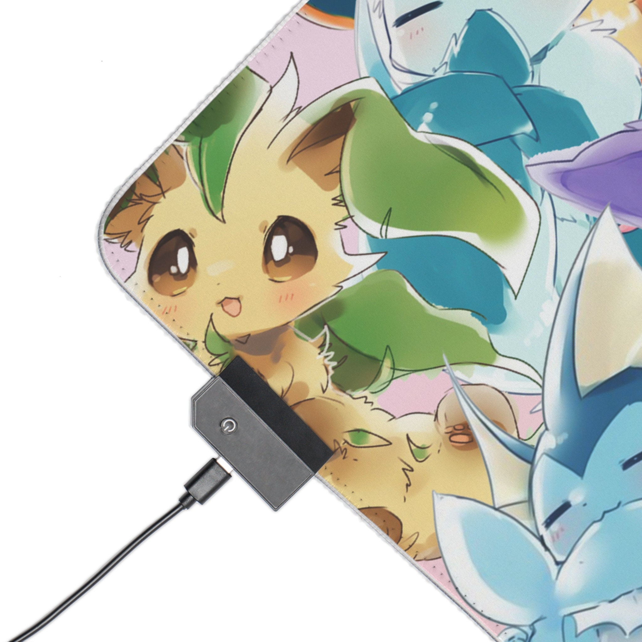 LED Colourful Eevee Eeveelutions Gaming Desk Mouse Pad - Etsy UK