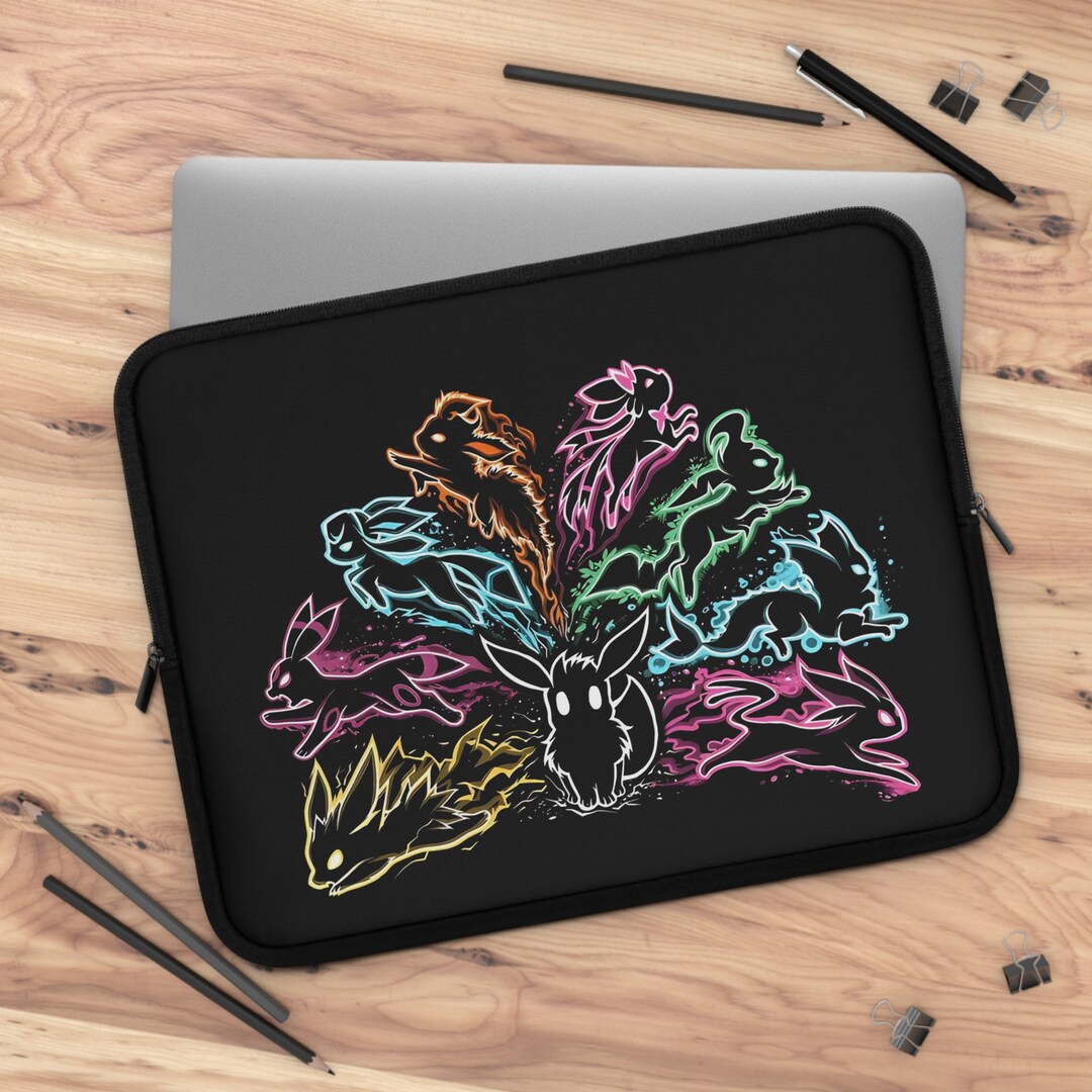 Neon Eevee Eeveelutions Tech Sleeve - Laptop/ipad/tablet - 5 Sizes ...